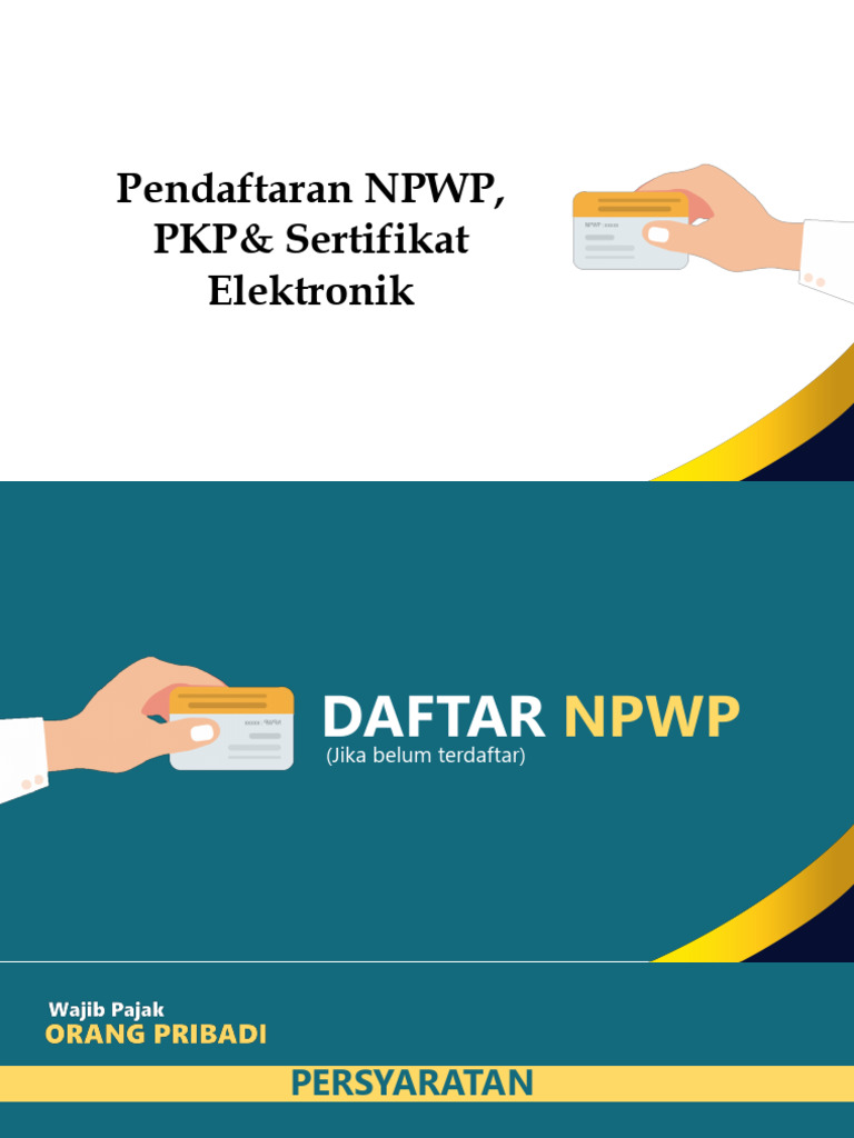 Syarat Pendaftaran dan Perpanjangan NPWP | PDF