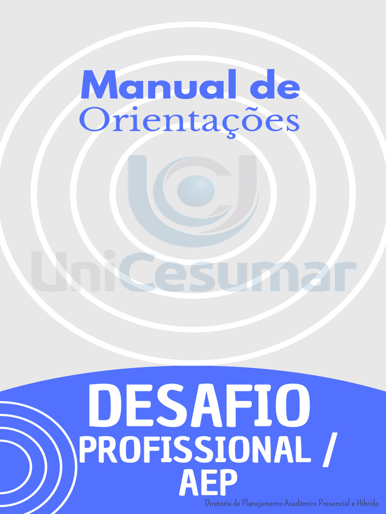 Manual Desafio Profissional - Aep | PDF | Planejamento