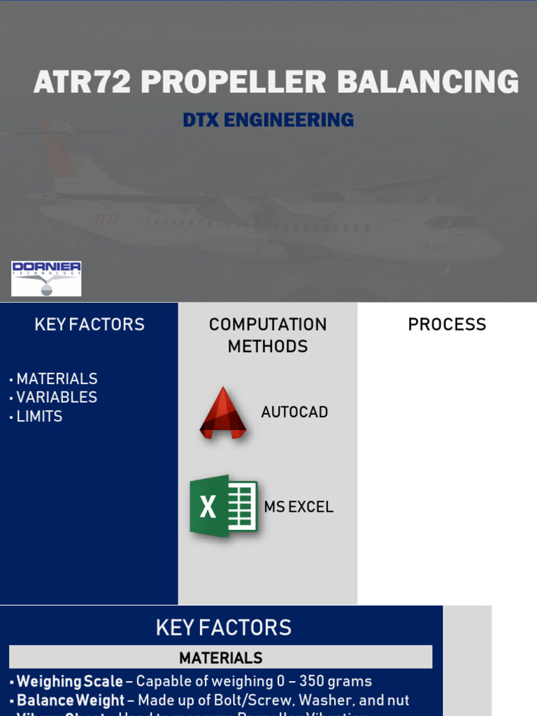 Atr72 Propeller Balancing Guide | PDF | Weight | Screw