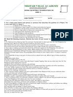 GMRC Grade 3 Worksheets and Exam Guide | PDF | Language Arts & Discipline