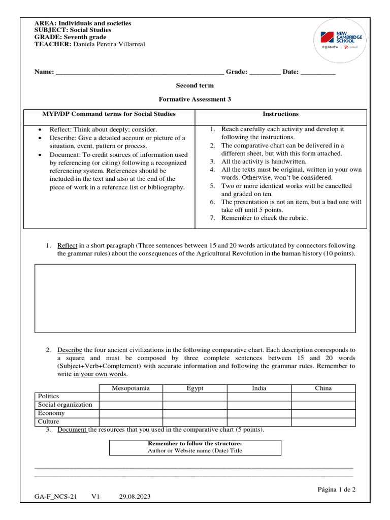 Formative Assessment 3 | PDF | Grammar | Linguistics