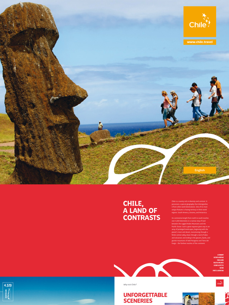 Discover Chile's Unique Geography | PDF | Chile | Santiago