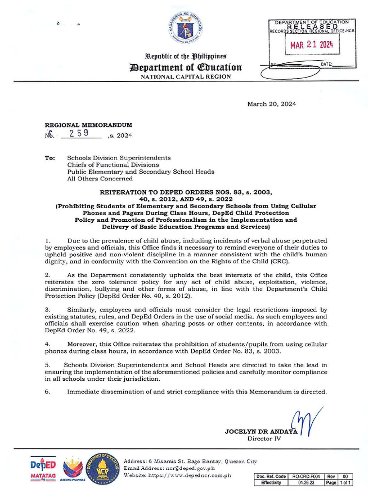 RM-No.-259-s.-2024-Reiteration-to-DepEd-Orders-Nos.-83-s-.-2023-40s ...