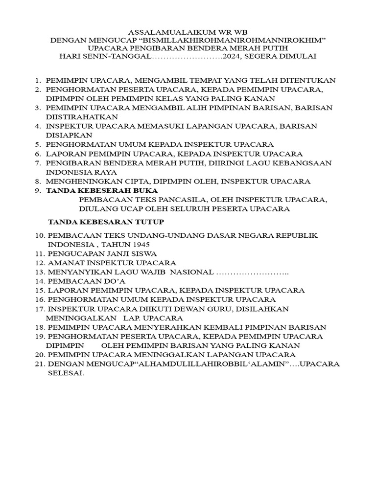 TEKS PROTOKOL B INDO | PDF