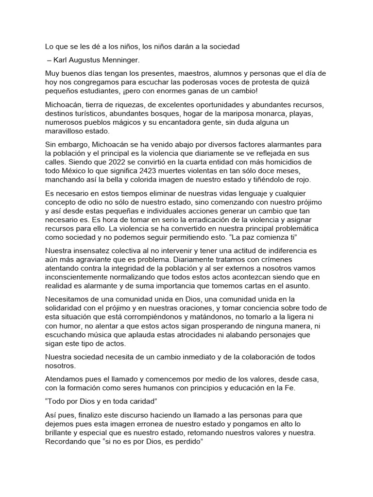 Oratoria | PDF | Violencia | Sociedad