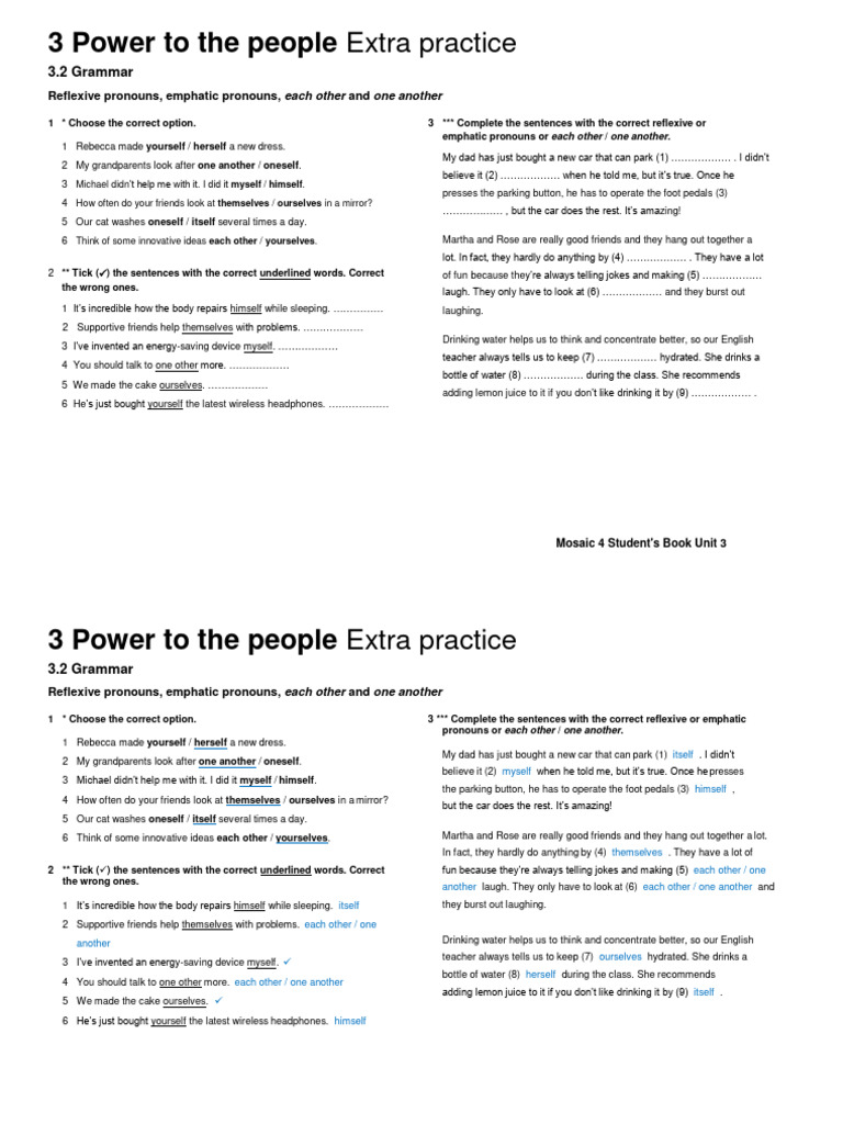 Mosaic sb4 c3 pg37 GP 01 01 | PDF | Linguistic Morphology | Syntax