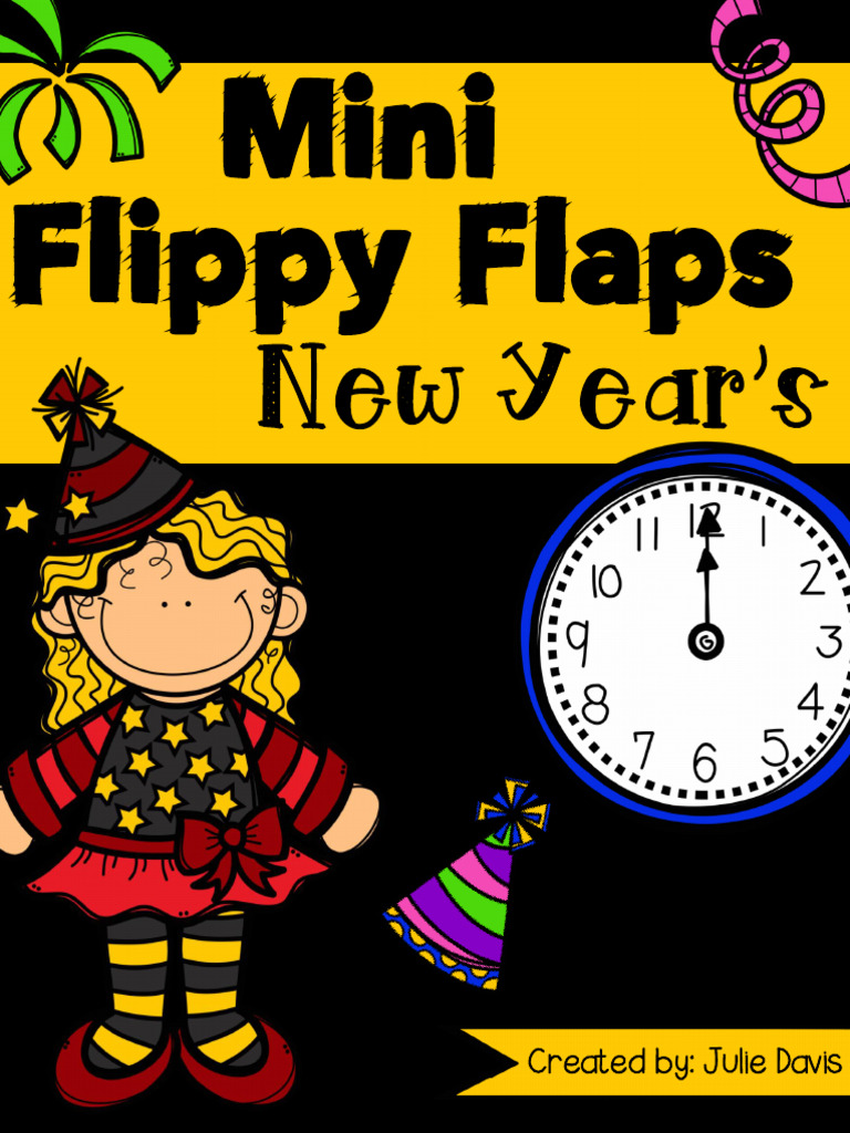 New Year's All About Me Flip Book | PDF