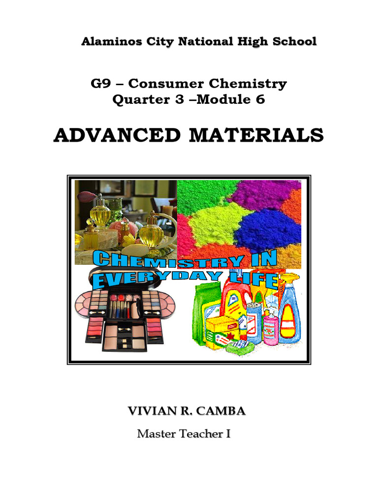 ConChem Quarter 3 Module 6 Booklet | PDF | Ceramics | Steel