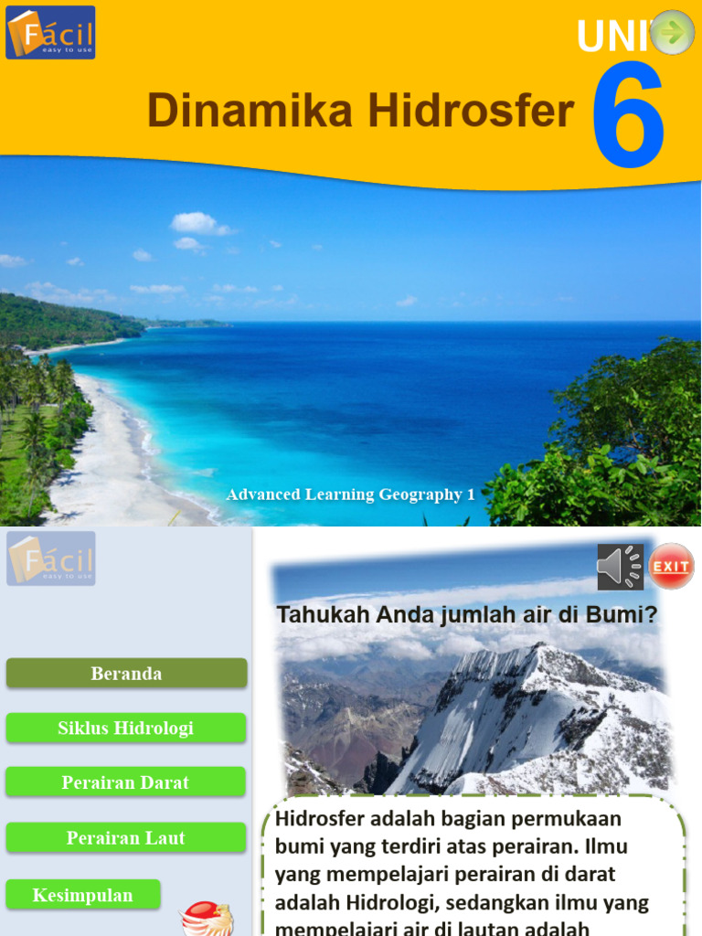 Geografi X Unit 6 Hidrosfer | PDF | Sains & Matematika