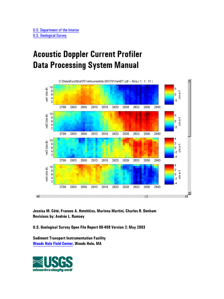 Acoustic Doppler Current Profiler Data Processing System Manual | PDF | Computer File | Computing