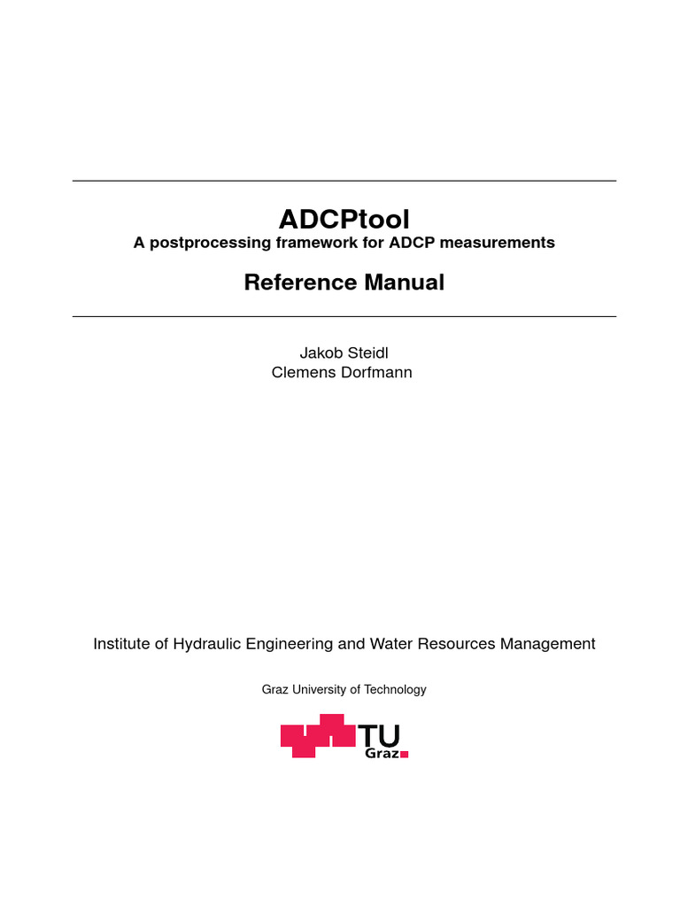 Master Project-ADCPTool | PDF | Command Line Interface | Shear Stress