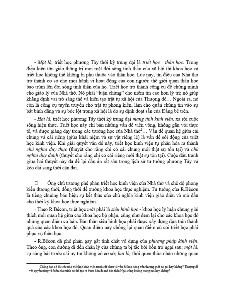 Tom Tat Tuong Tuong Triet Hoc Phuong Tay | PDF