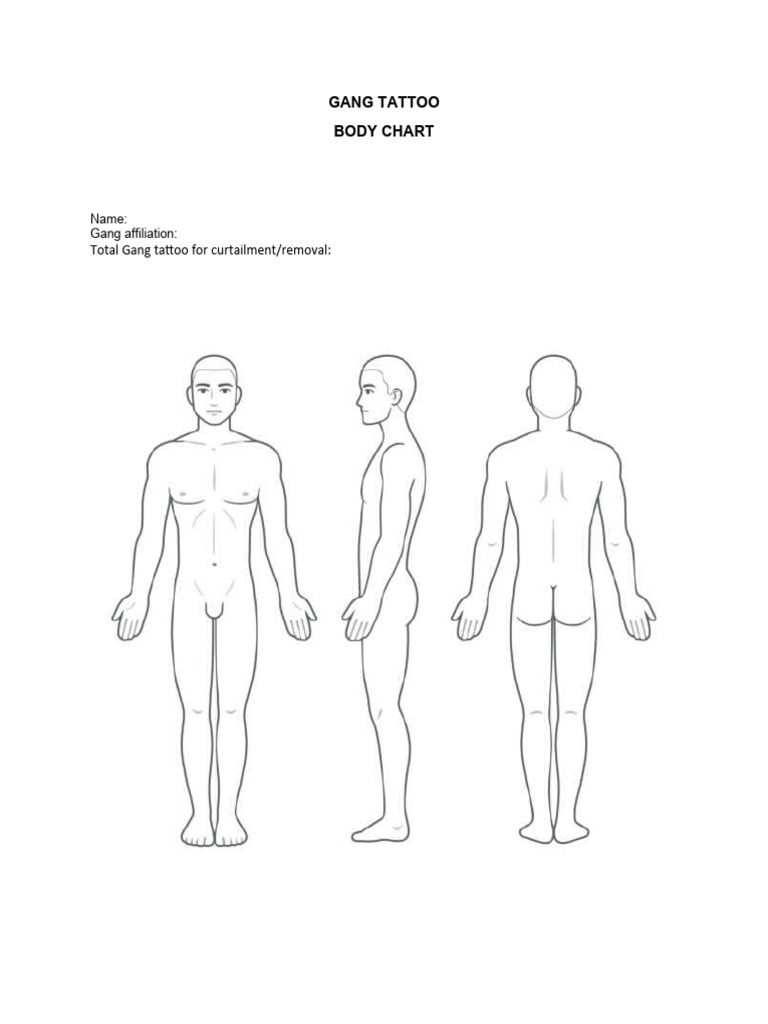 GANG TATTOO BODY CHART | PDF