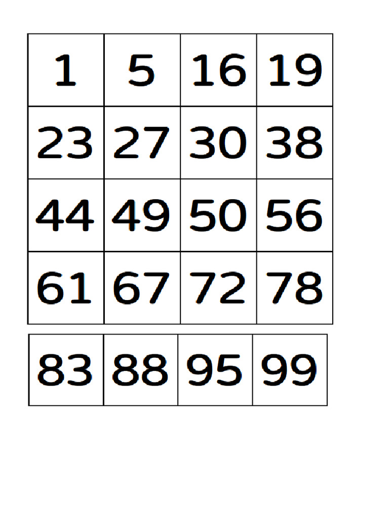 Bingo 99 | PDF