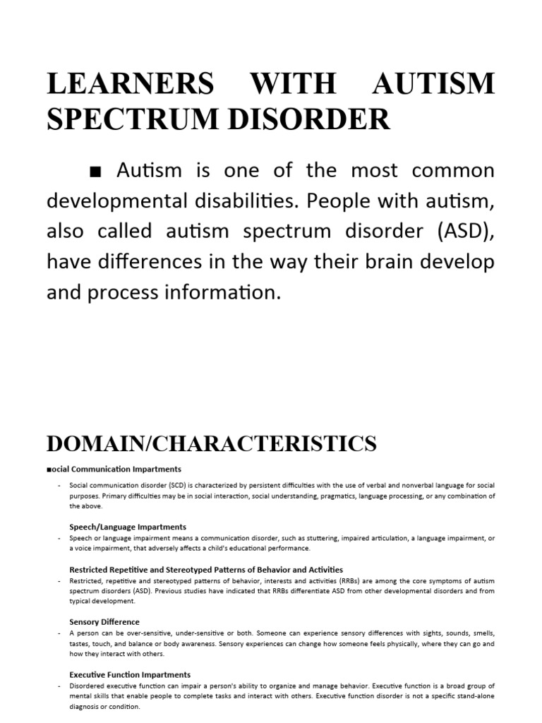 Understanding Autism Spectrum Disorder | PDF | Autism Spectrum | Mental ...