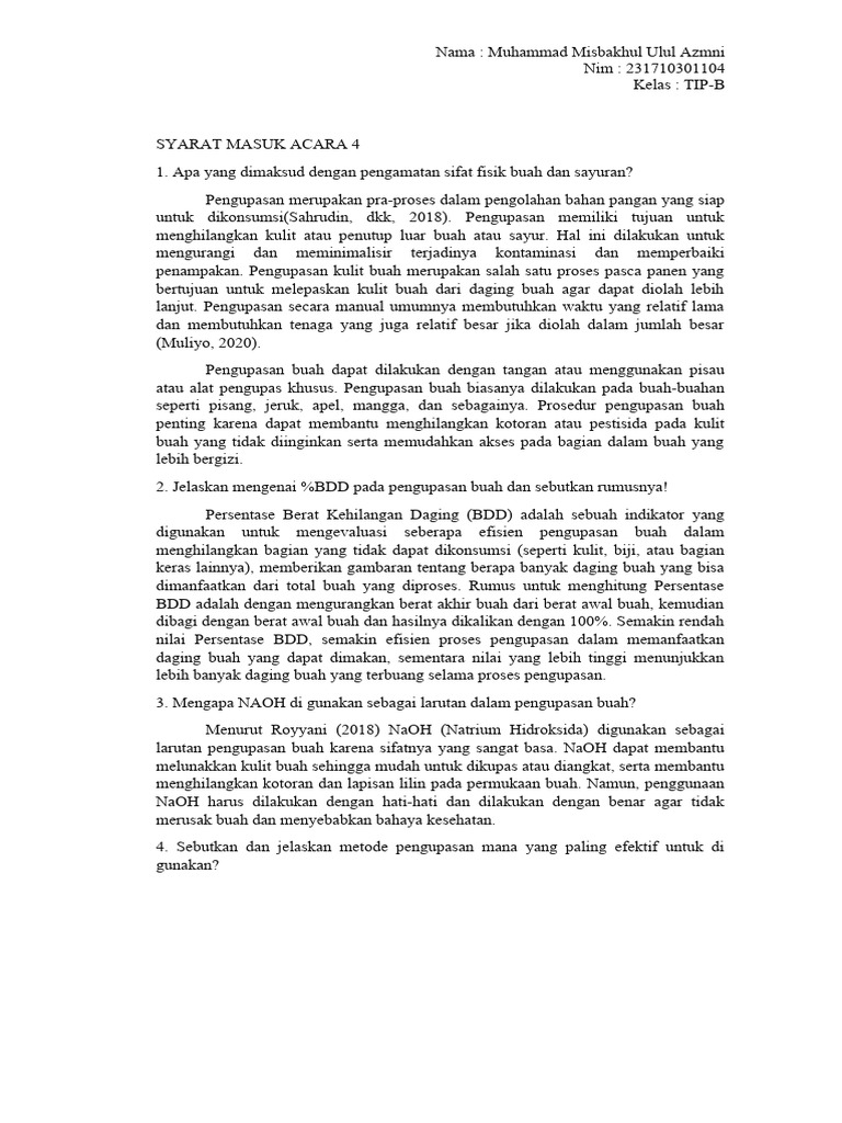 Syarat Masuk Acara 4 Pba | PDF | Sains & Matematika