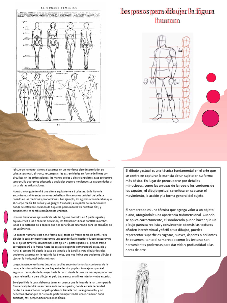 Los Pasos Para Dibujar La Figura Humana Pdf Perspectiva Gráfica