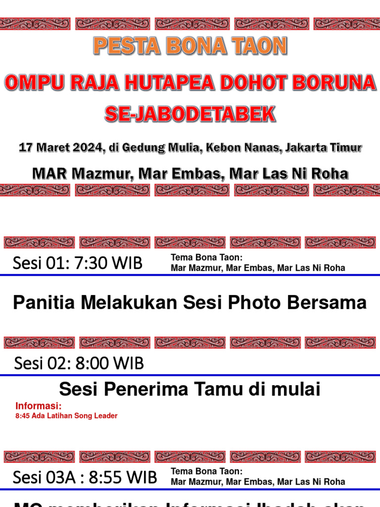 RunDown MC Bona Taon 2024 V1 | PDF | Kajian Bahasa Asing