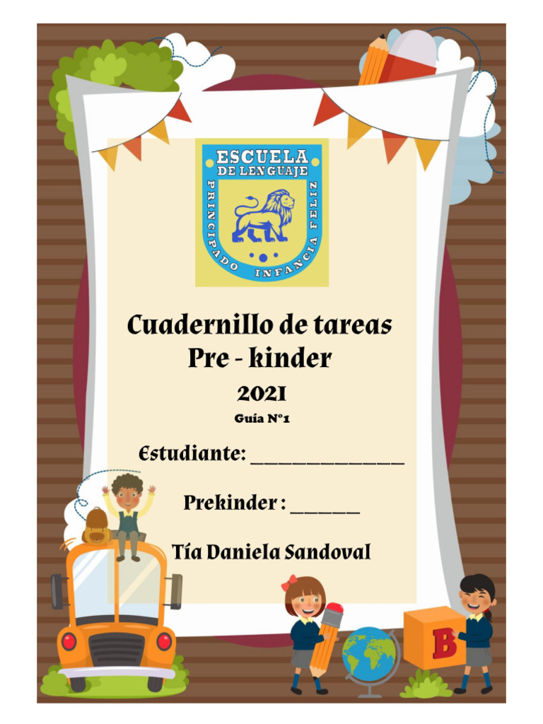 Cuadernillo de Actividades #1 Pre Kinder | Descargar gratis PDF ...