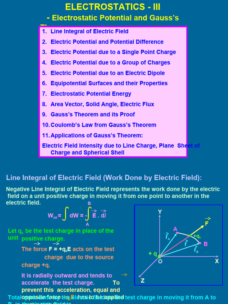 Electric Potential | PDF | Electrostatics | Electric Field