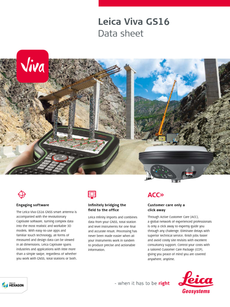 Leica Viva GS16 GNSS Receiver | PDF | Computing