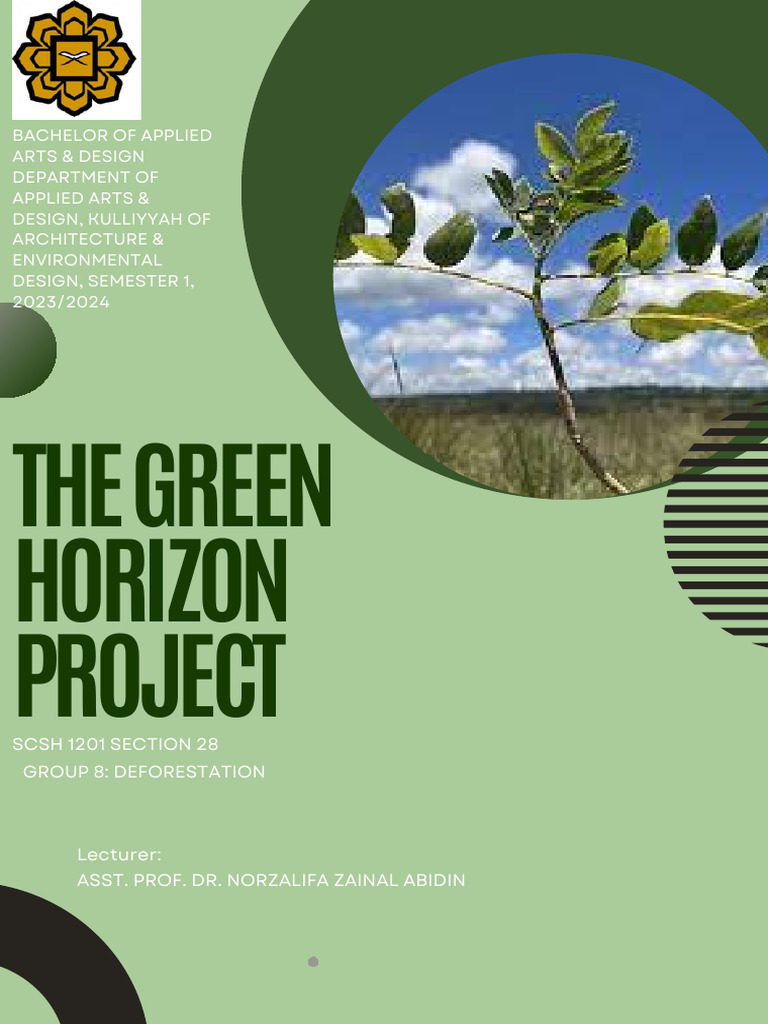 Green Horizon Project: Deforestation Solutions | PDF | Deforestation ...