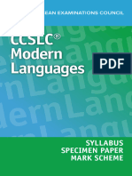 Compilation of CXC Spanish Oral Questions | PDF | Lunch | Grocery Store
