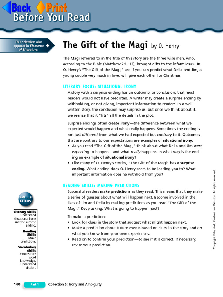 Collection 5 The Gift of The Magi | PDF