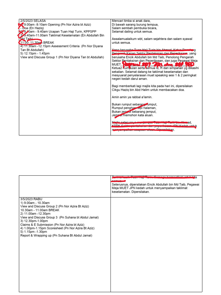 emcee muet s12 | PDF