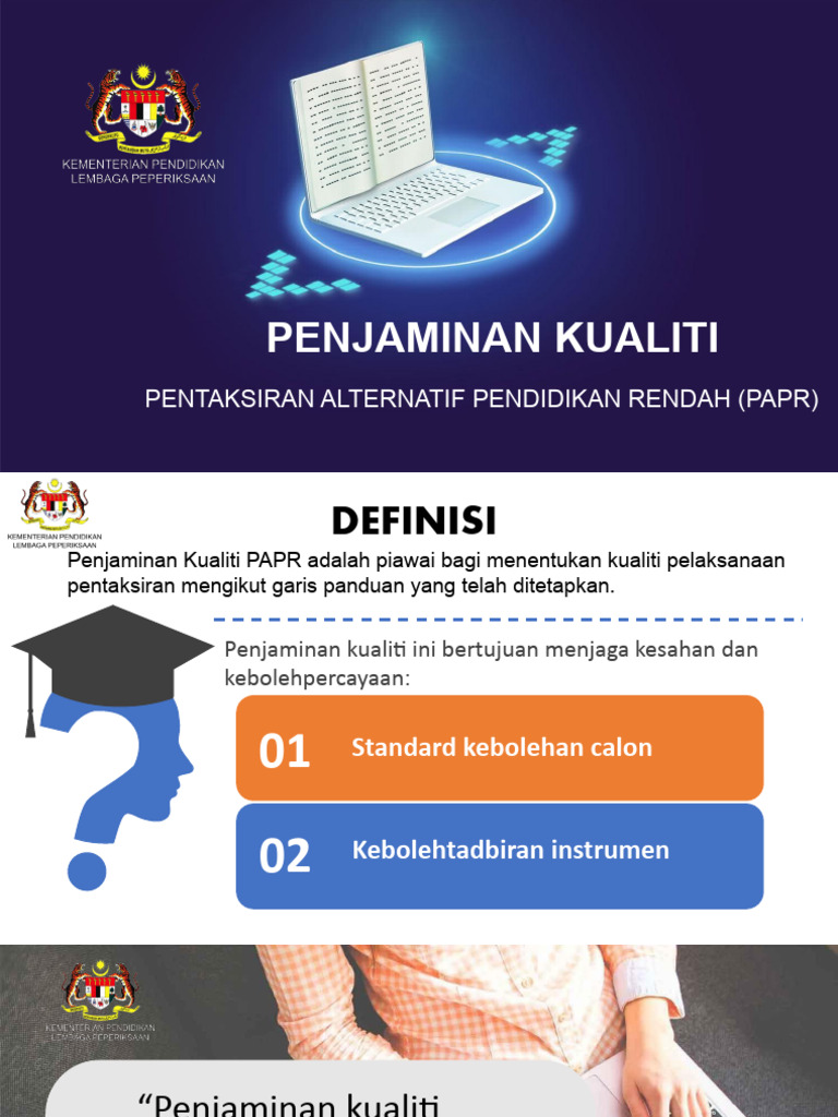 Penjaminan Kualiti Papr 2023 - Kemaskini | PDF