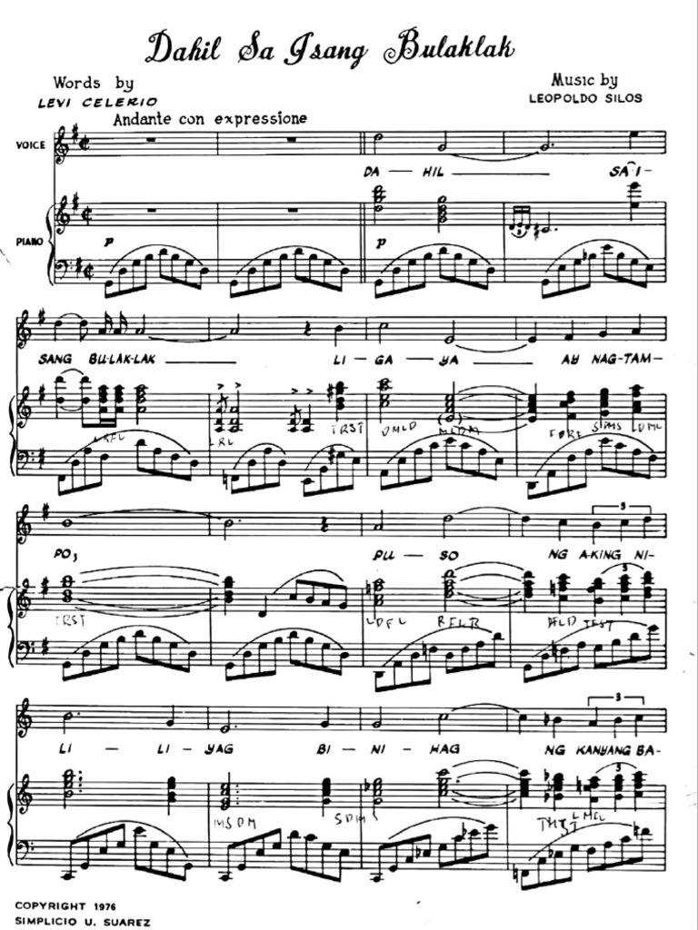 Dahil Sa Isang Bulaklak | PDF