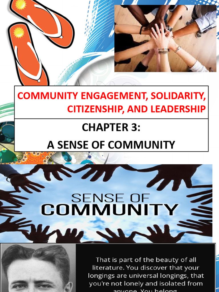 LESSON 3 CESC A Sense of Community | PDF | Feeling | Liberal Arts Education
