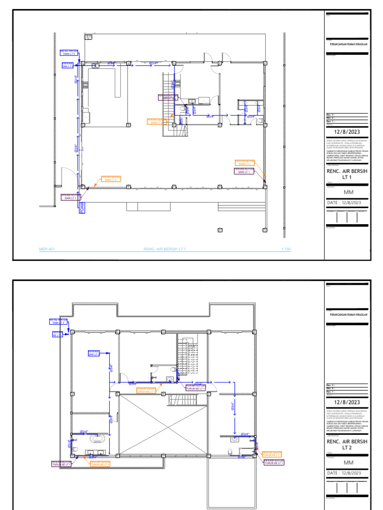 2308 - Rumah Kragilan Gamtek - Mep Air Bersih | PDF