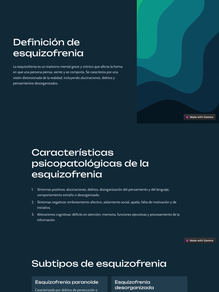 ESQUIZOFRENIA | PDF | Esquizofrenia | Psicoterapia