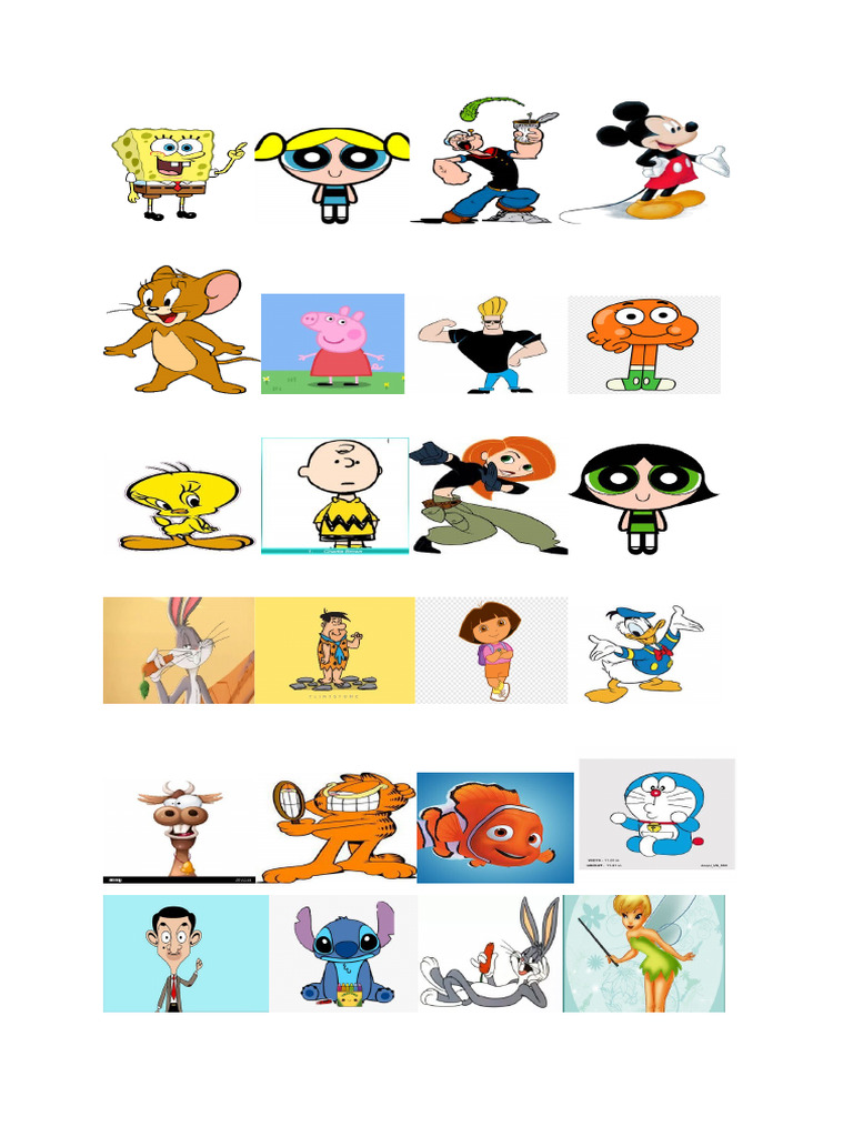 Cartoon Characters | PDF