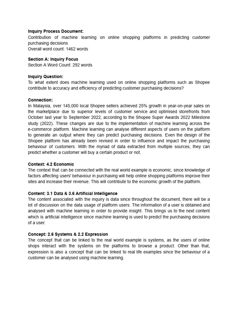 DGS IA: Inquiry Process Document (IPD) | PDF | Machine Learning | Analytics