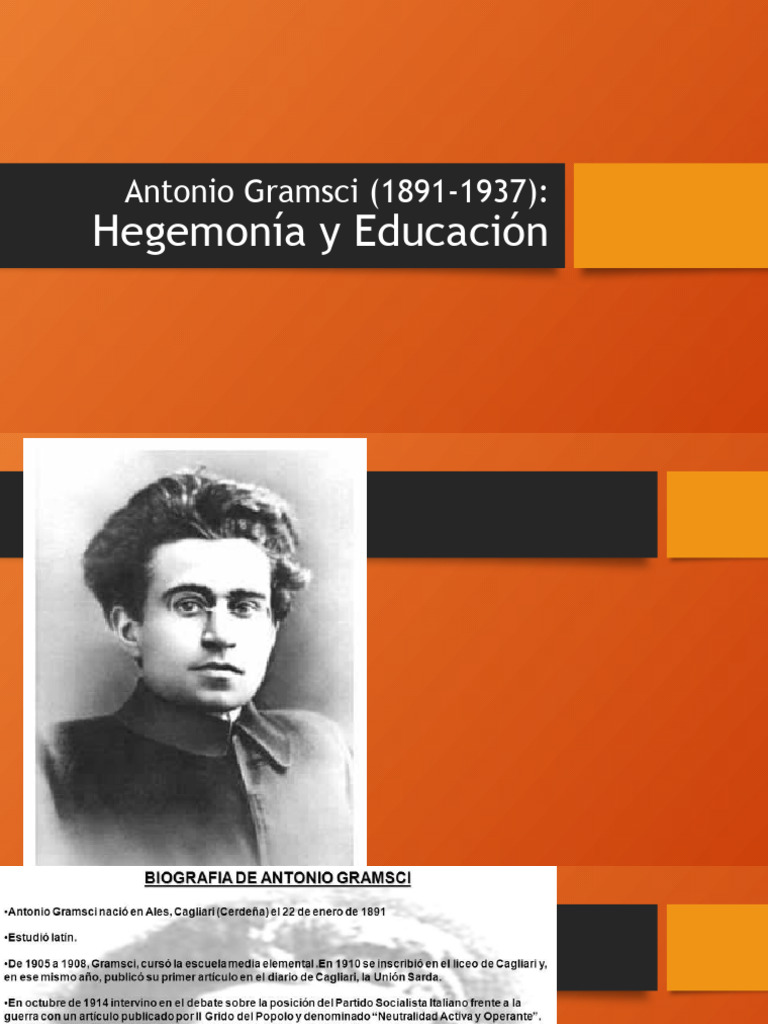 Antonio Gramsci (1891-1937) | PDF | Antonio Gramsci | Hegemonía