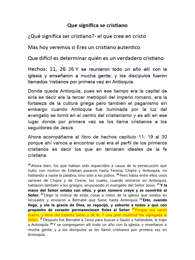 Que significa ser cristiano | PDF | Jesús | Fe