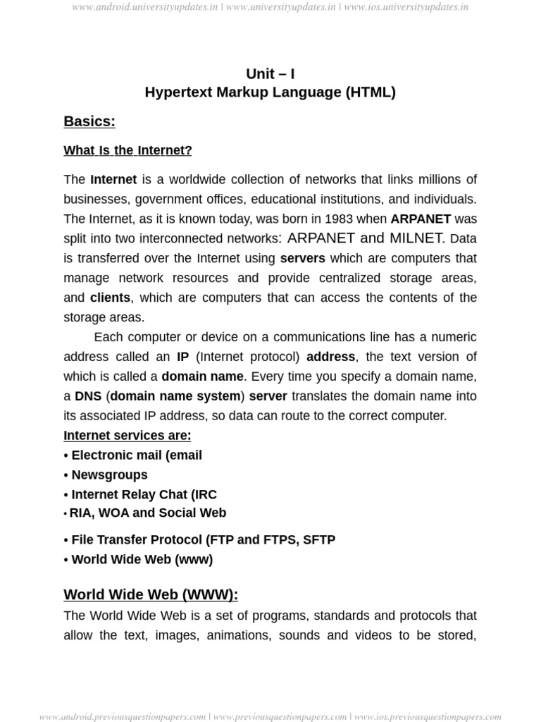 Understanding HTML and Internet Basics | PDF | Html Element | World Wide Web