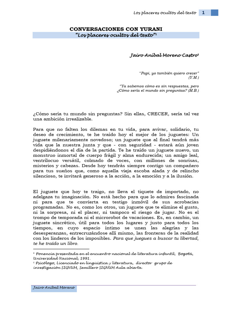 Conversaciones Yurani Placeres Ocultos Texto | PDF | Placer