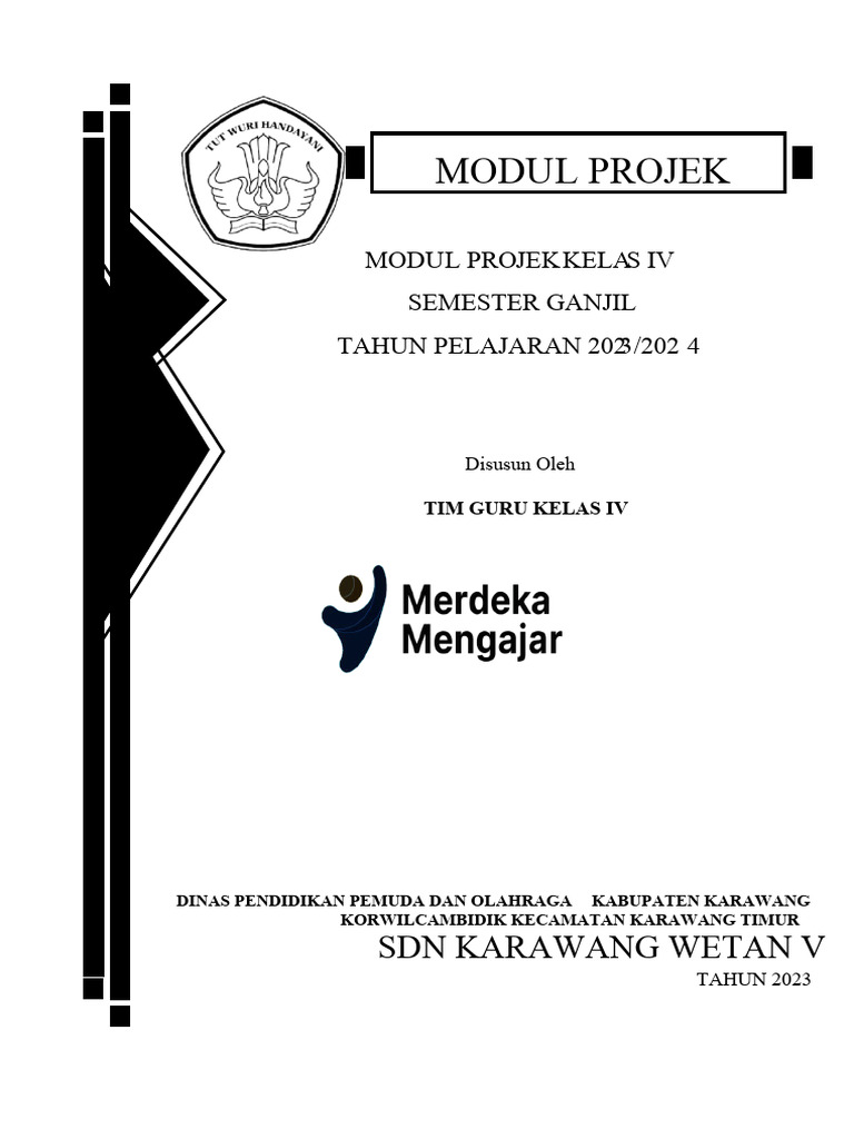 Modul P5 Kelas 4 SMT.1 2023-2024 Fixxx | PDF | Karier & Perkembangan