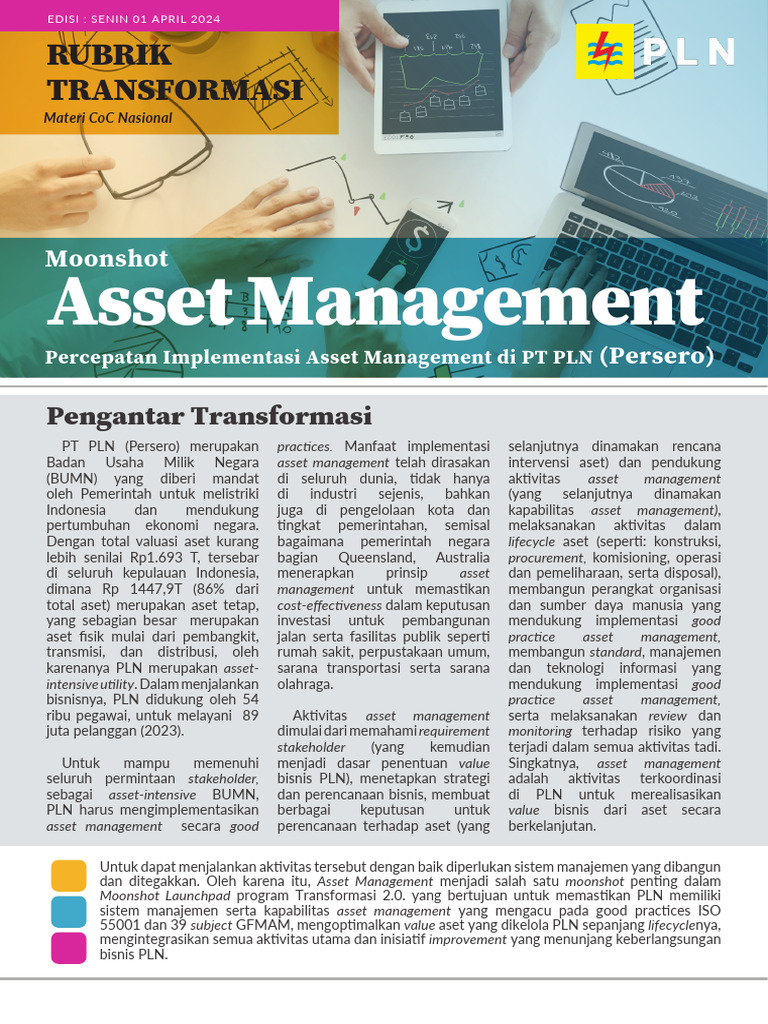 Materi Coc Nasional - Rubrik Transformasi - Percepatan Implementasi Asset Management Di PT PLN ...