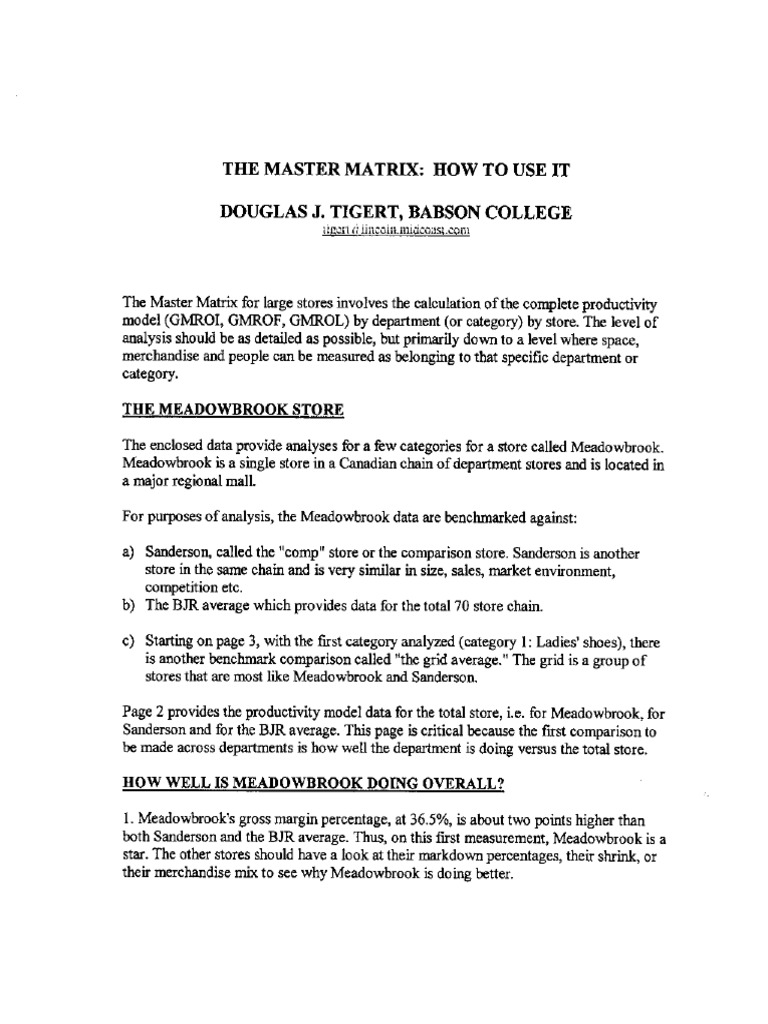 The Master Matrix (1) - Compressed | PDF