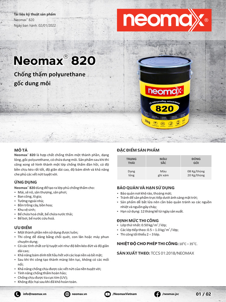 TDS Neomax 820 | PDF