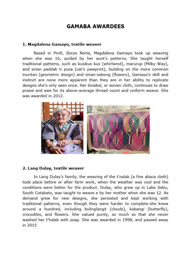 Celebrating Filipino Artisans | PDF | Weaving