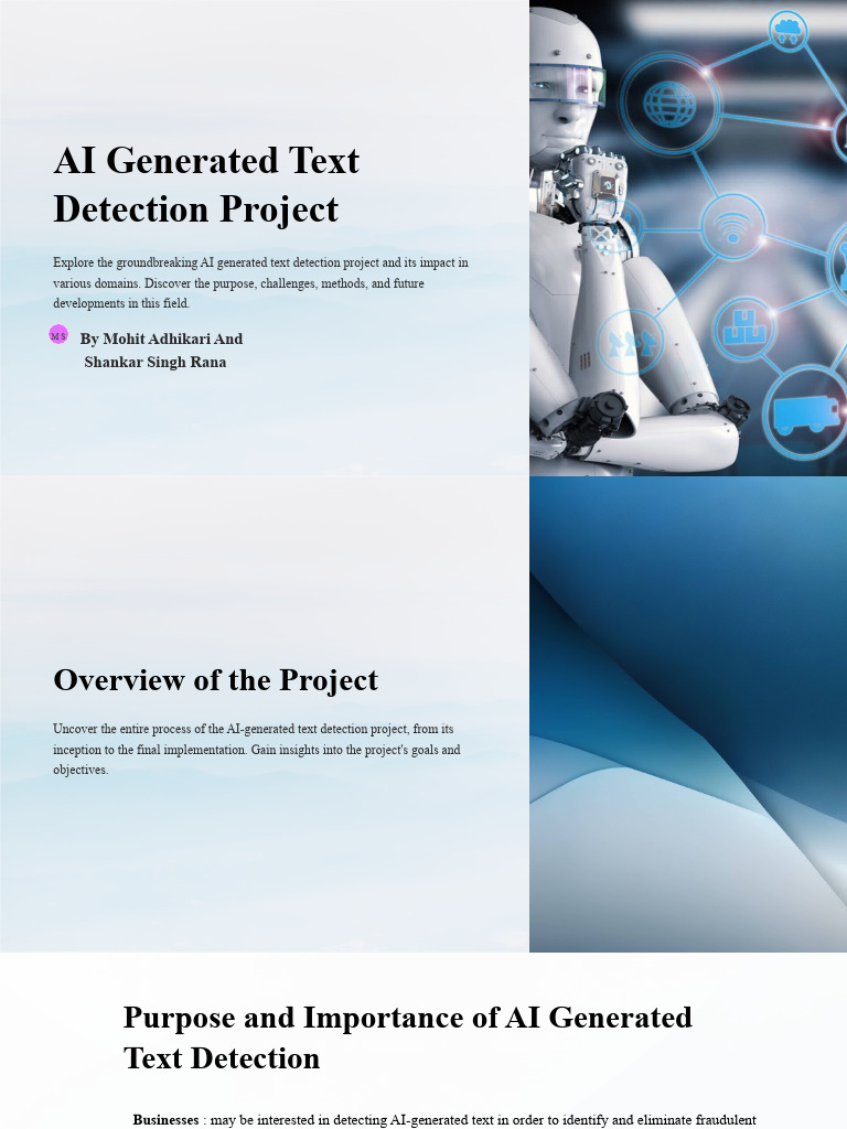 Ai Generated Text Detection Presentation Pdf Artificial
