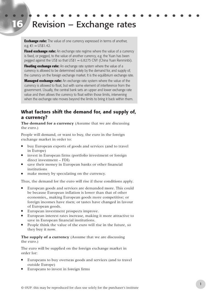 Exchange Rates | PDF | Exchange Rate | Euro