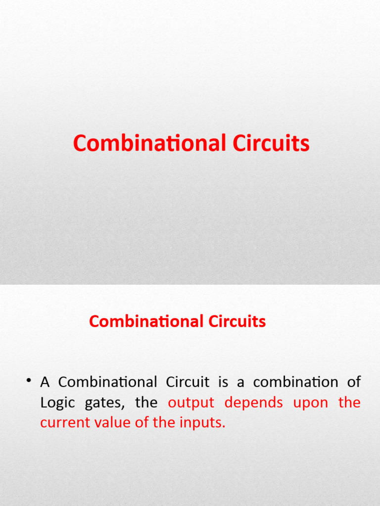Combinational CKT Sent | PDF | Subtraction | Arithmetic
