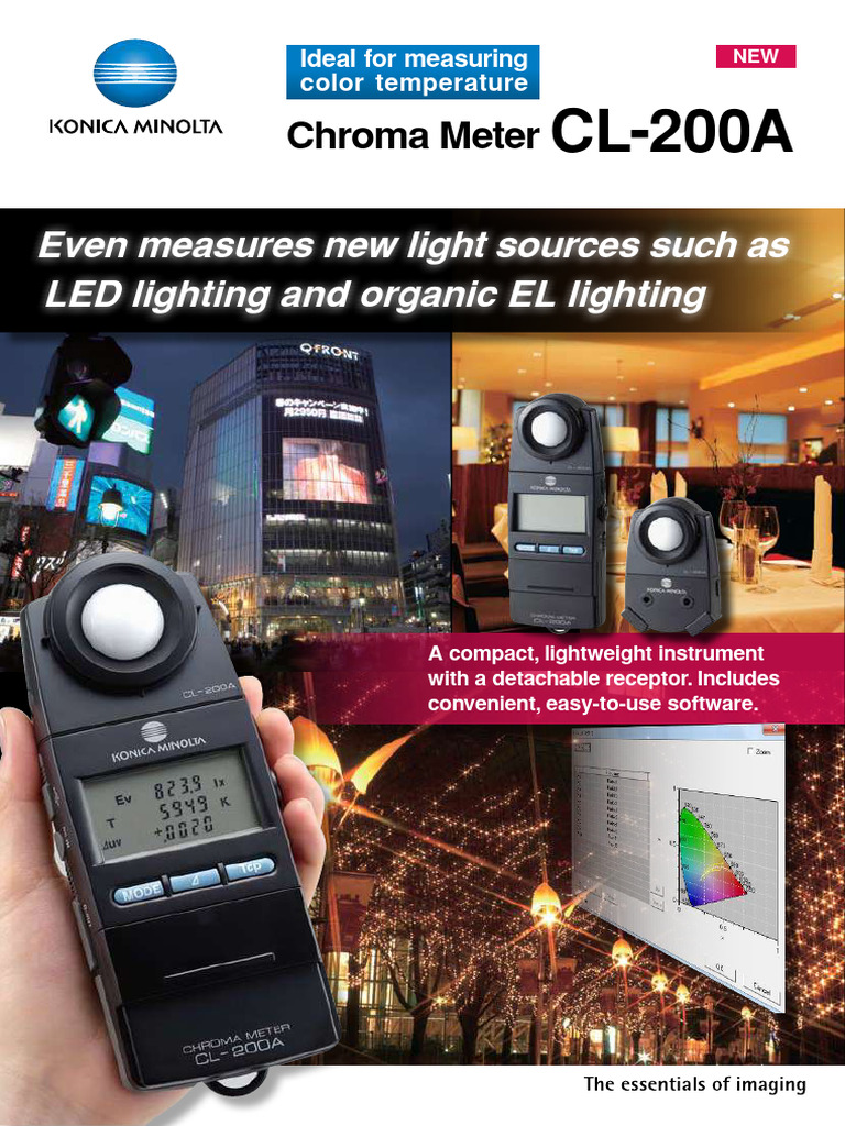 Chroma Meter Cl-200a Brochure | PDF | Light Emitting Diode | Color