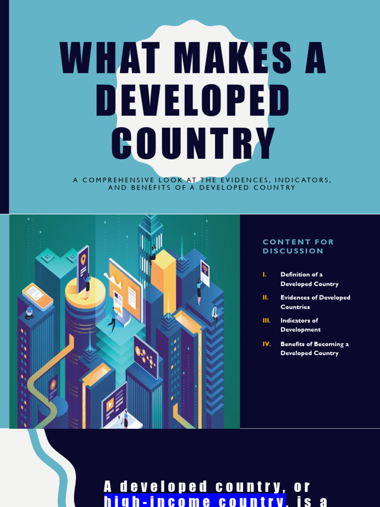 Developed Country | PDF | Developing Country | Macroeconomics